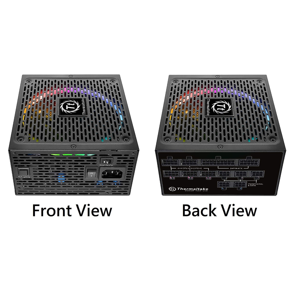 Thermaltake Toughpower Grand RGB 1200W 80+ Platinum Smart Zero RGB Fan, SLI/CrossFire Ready Continuous Power, Full Modular ATX 12V 2.4/EPS 12V 2.92 Power Supply 10 Year Warranty PS-TPG-1200F1FAPU-1