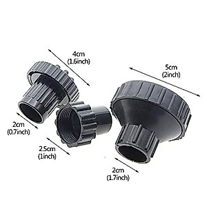 Saim Fountain Nozzle Kit,Water Fountain Spray Head Kit for Garden, Set of 8 pieces, Large