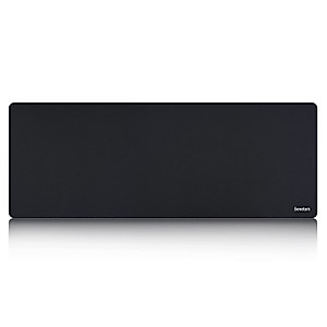 Senetem XXXL Large Mouse Pad, Thin Gaming Mousepad, Extended Mouse Mat, Non-Slip Rubber Base Keyboard Pad, Big & Long Computer Mat for Desk, Black, XXXL, 35.4x15.7 in