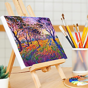 ARTME Stretched Canvas 8x10 Inch Pack of 10, 8oz Primed Acid-Free 100% Cotton, White Blank Canvases Perfect for Acrylic, Oil, and Other Painting Media, Ideal Painting Canvas for Artists and Students