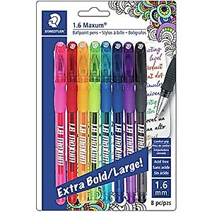 Staedtler Maxum 1.6mm Tip Ballpoint Pens