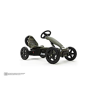 BERG Pedal Kart Rally Adventure | Children's Vehicle, Pedal Kart with Adjustable seat, with Freewheel, Children's Toys Suitable for Children Aged 4-12 Years