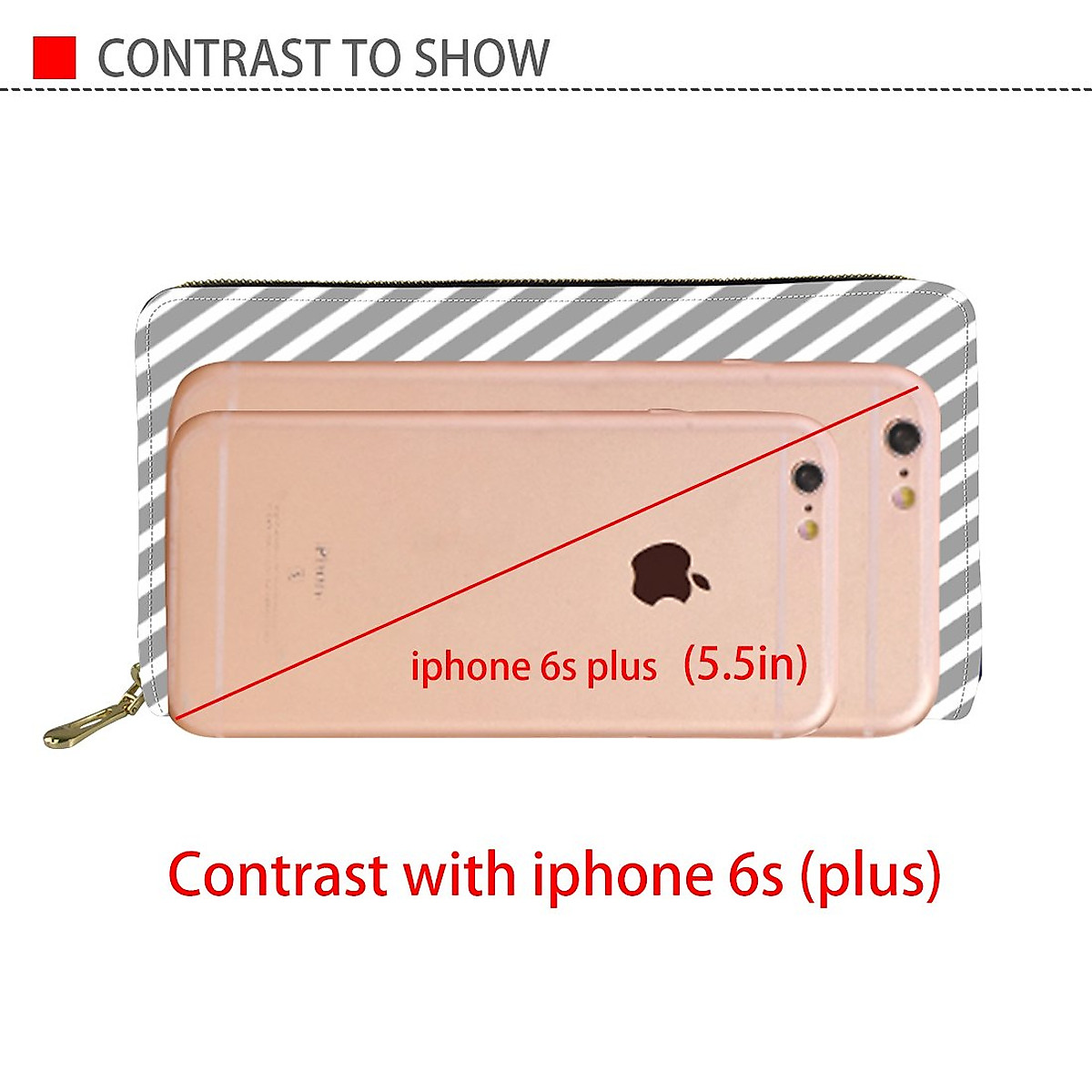 Showudesigns Women Wallet Cute Heart Dog Letters Long Wallet Coin Purse Card Holders Zipper Clutch Handbag for Ladies Teen Girls Corgi Black