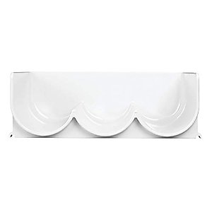 InterDesign Stackable Wine Holder for Kitchen Cabinet, Countertops - Holds 3 Bottles, White