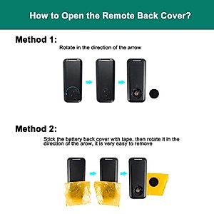 Replacement Remote Compatible with Bose Sounddock Series II III Remote Control with Coin Battery (Black)