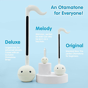 Otamatone Deluxe [English Manual] Electronic Musical Instrument Synthesizer from Japan by Cube/Maywa Denki, White