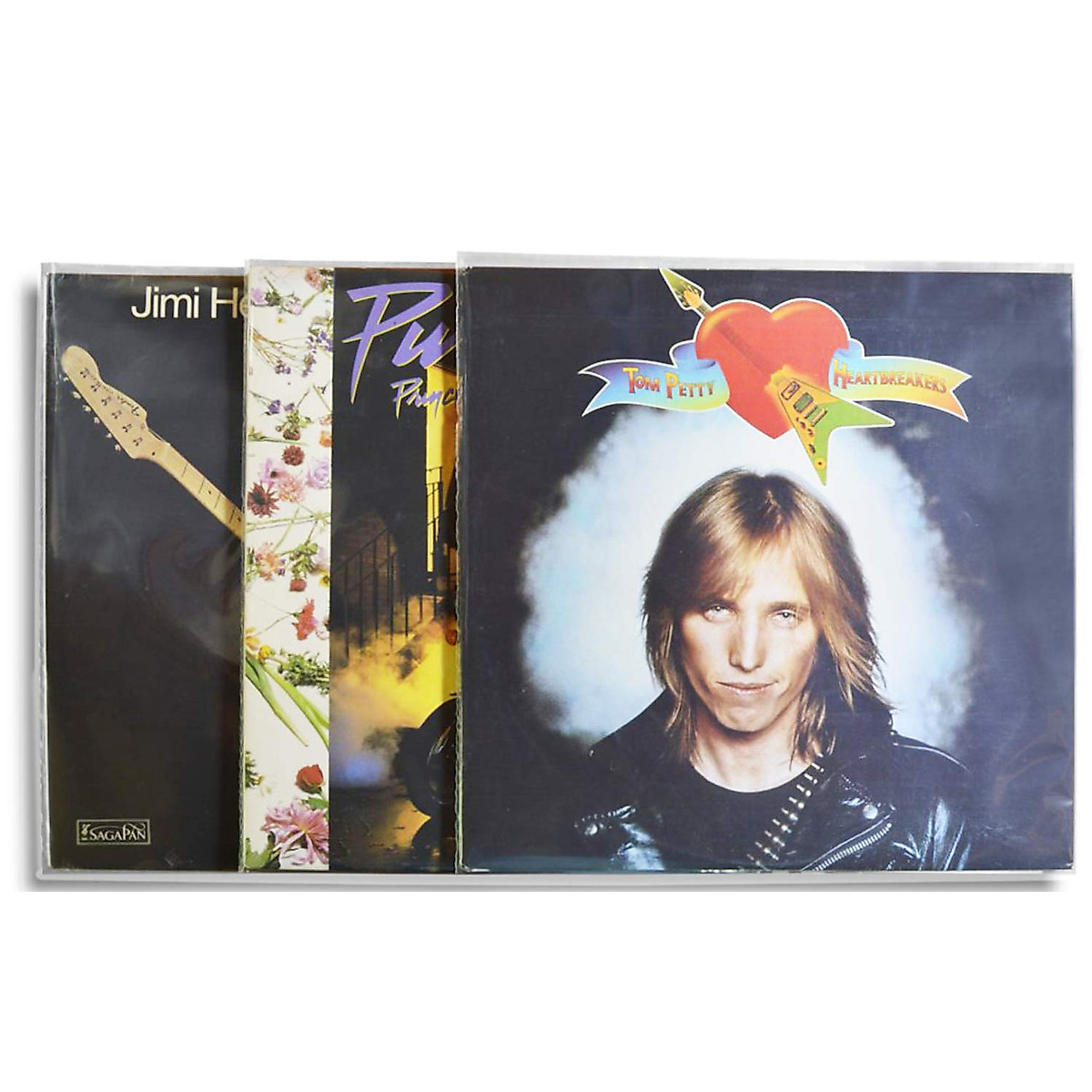 Collector Essentials 100 Clear LP Outer Sleeves - USA Made (3mil Thick) Preserve Your Single, Double and Gatefold Vinyl Album Covers in Our Polyethylene 12 5/8 x 12 5/8" High Clarity Brand Poly Bags.