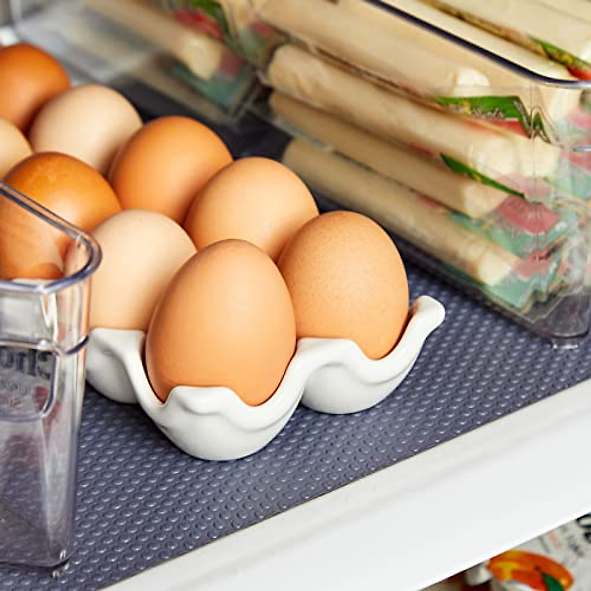 Grey Plastic Shelf Liners, Non-Adhesive Roll for Kitchen, Fridge, Pantry, Drawers (17.5 in x 20 Ft)