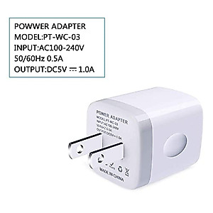 Charging Cube for iPhone, Charger Block, Power Bricks, NonoUV 4Pack Single Port USB Plug in Wall Charger Adapter Charger Box for iPhone 14 13 12 11 Pro Max 10 SE XR XS X 8 7 6,Samsung,Android,Kindle