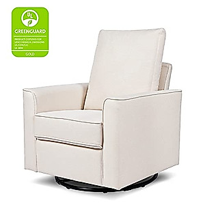 Million Dollar Baby Classic Alden Swivel Glider in Performace Cream Eco-Weave, Water Repellent & Stain Resistant, Greenguard Gold & CertiPUR-US Certified