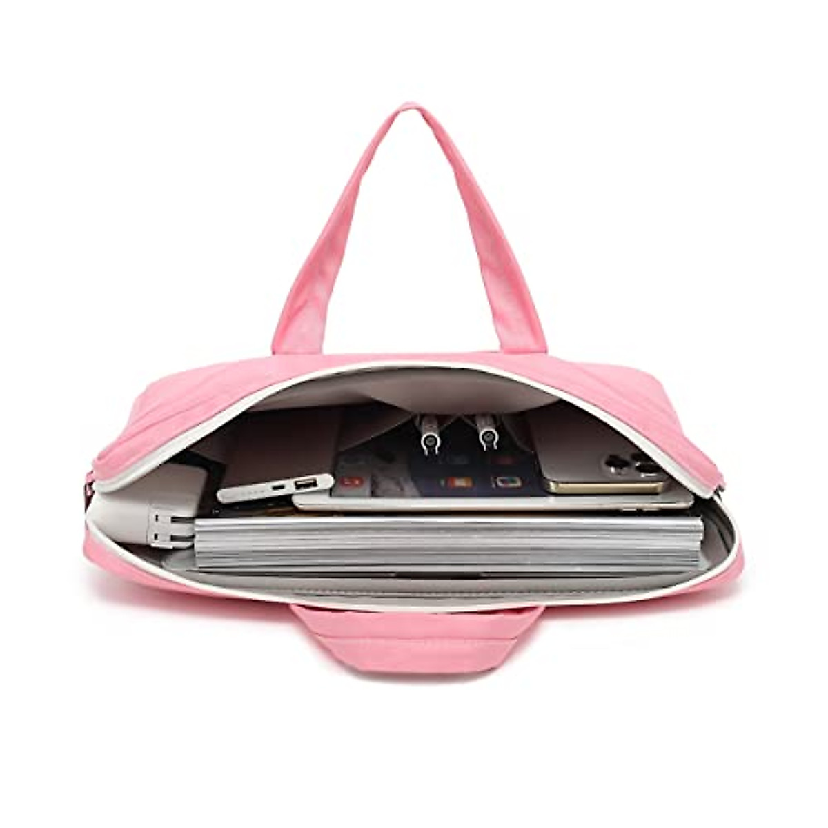 SHWN Pattern 15 "Waterproof Laptop Shoulder Messenger Bag with 14" -15.6 "Bounce Bubble protection (pink)