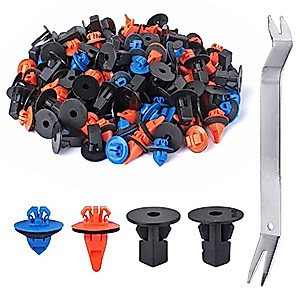120Pcs Fender Flare Clips, Xislet Retainer Fastener Rivets for Bumper Fender Liner 90189-06065 Compatible with Toyota 4Runner Tacoma RAV4 Replace 75495-35010 75397-35010 90189-06013