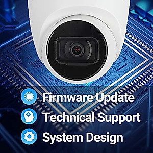 EmpireTech 4MP 1/2.9" CMOS Starlight POE IR Turret IP Camera WDR IP67 Weatherproof Outdoor,Support IVS, SMD Plus.,Built-in Mic, Built-in IR LED, High Image Definition,S2 Version IPC-T24IR-AS 2.8mm