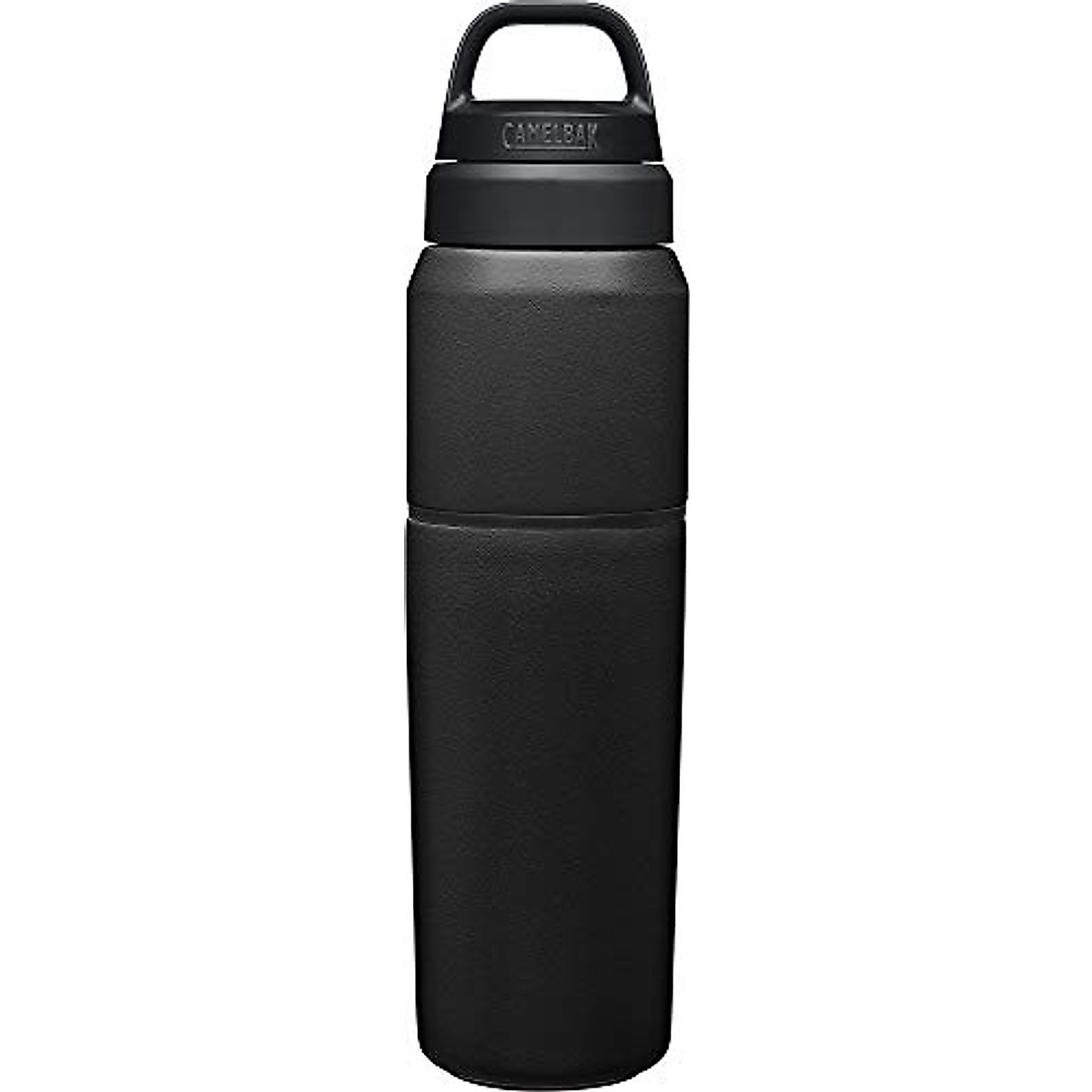 CamelBak MultiBev Water Bottle & Travel Cup – Vacuum Insulated Stainless Steel – Black – 22oz bottle & 16oz cup