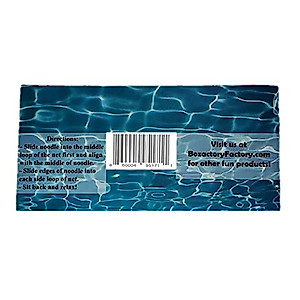 Bozactory Factory Pool Noodle Floating Chair - Comfortable Mesh Noodle Sling - Relaxing Lounge Seat - 2 Pack (Pink & Blue)