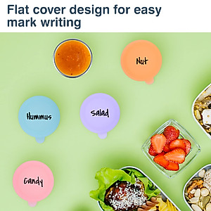 Homotte Salad Dressing Container To Go, 6x1.6 oz Small Containers with Lids, Reusable Sauce Containers for Lunch Box, 18/8 Stainless Steel Condiment Cup, Easy to Open, Leakproof Dipping Sauce Cups