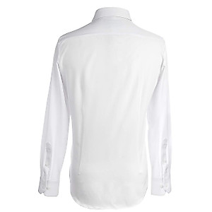 TRUWEAR Phenom Classic White Long Sleeve Men's Performance Fabric Dress Shirt