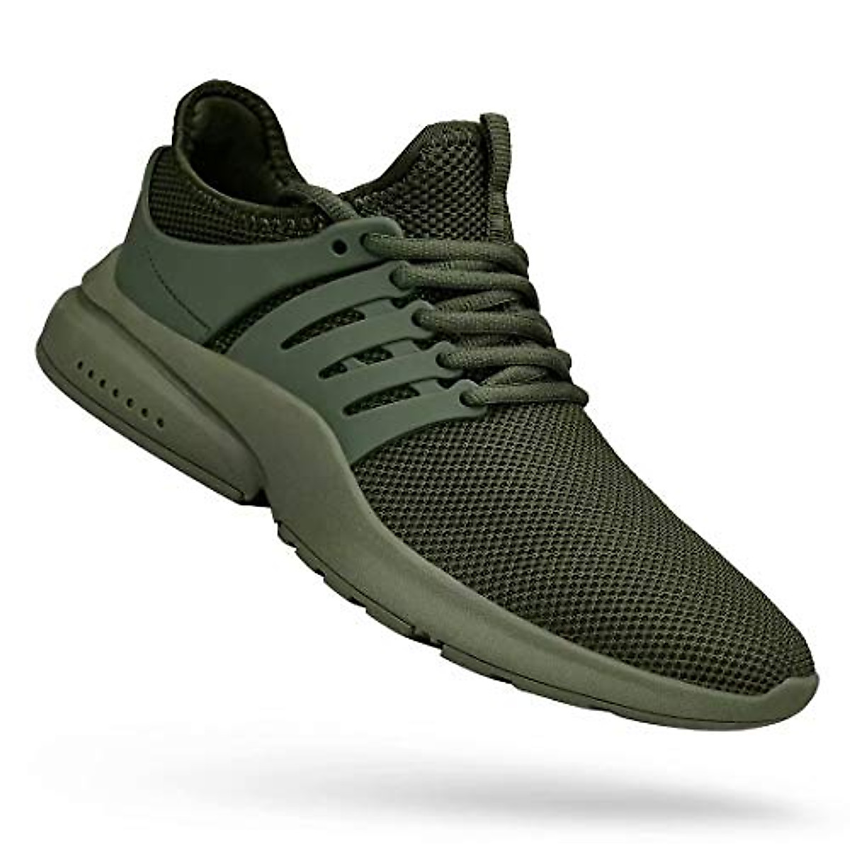 Troadlop Mens Sneakers Non Slip Running Shoes Breathable Lightweight Athletic Sports Walking Shoes Tenis para Hombres Resistant Gym Work Shoes Green 10