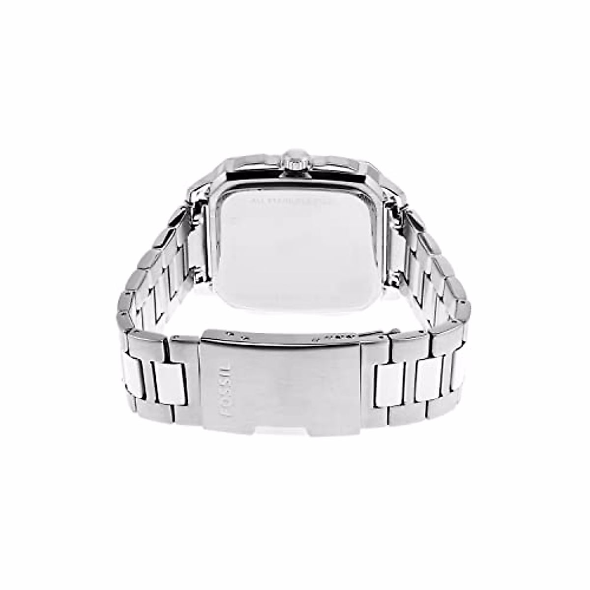 Fossil Men's Inscription Quartz Stainless Steel Three-Hand Watch, Color: Silver (Model: FS5933)