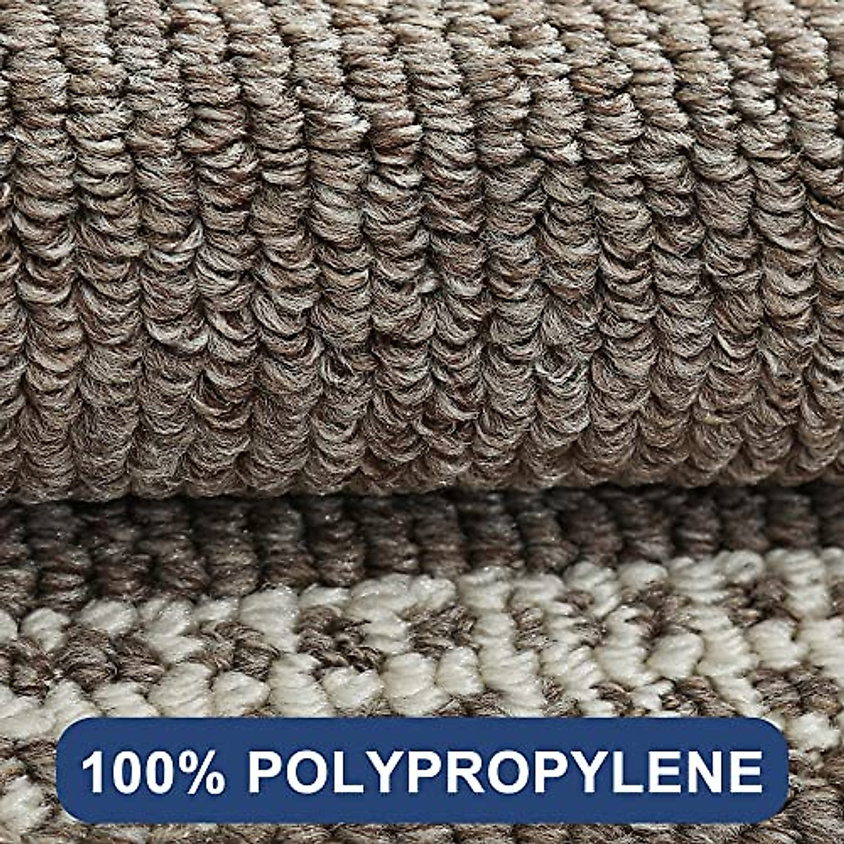 COSY HOMEER Kitchen Floor Mats[2 PCS] for in Front of Sink Super Absorbent Kitchen Rugs and Mats 48x20 Inch/30X20 Inch Non-Skid Kitchen Mat Standing Mat Washable,Polypropylene,Brown