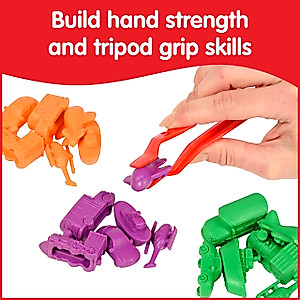 edxeducation Transport Counters - Mini Jar - Set of 36 - Learn Counting, Colors, Sorting and Sequencing - Hands-on Math Manipulative for Kids