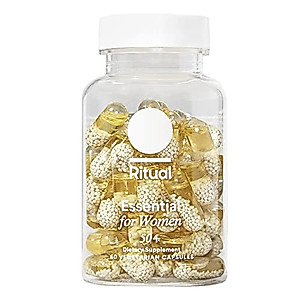 Ritual Multivitamin for Women 50 and Over, Menopause Supplements with Vitamin D3, K2 and Magnesium for Bone Support*, Omega-3 DHA, Vitamin B12, Non-GMO, Mint Essenced, 30 Day Supply, 60 Vegan Capsules