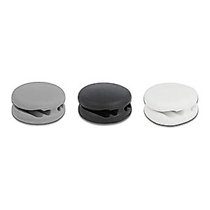 Delock Cable Holder Self-Adhesive Mini with 4 Grommets Set of 3