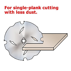 IVY Classic 36482 7-1/4" 6 Tooth Fiber-Cement Cutting Carbide Circular Saw Blade with 5/8" Diamond Knockout Arbor, 1/Card