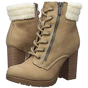 XOXO Women's Jeanna Hiking Boot, Natural, 7 M US