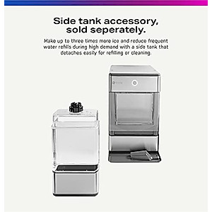 GE Profile Opal | Countertop Nugget Ice Maker | Portable Ice Machine Makes up to 24 lbs. of Ice Per Day | Stainless Steel Finish (Renewed)
