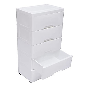Miumaeov Plastic Drawers Dresser,Storage Cabinet with 5 Drawers, Closet Drawers Tall Dresser Organizer,Vertical Clothes Storage Tower,Home Furniture for Home Office, Hallway Entryway
