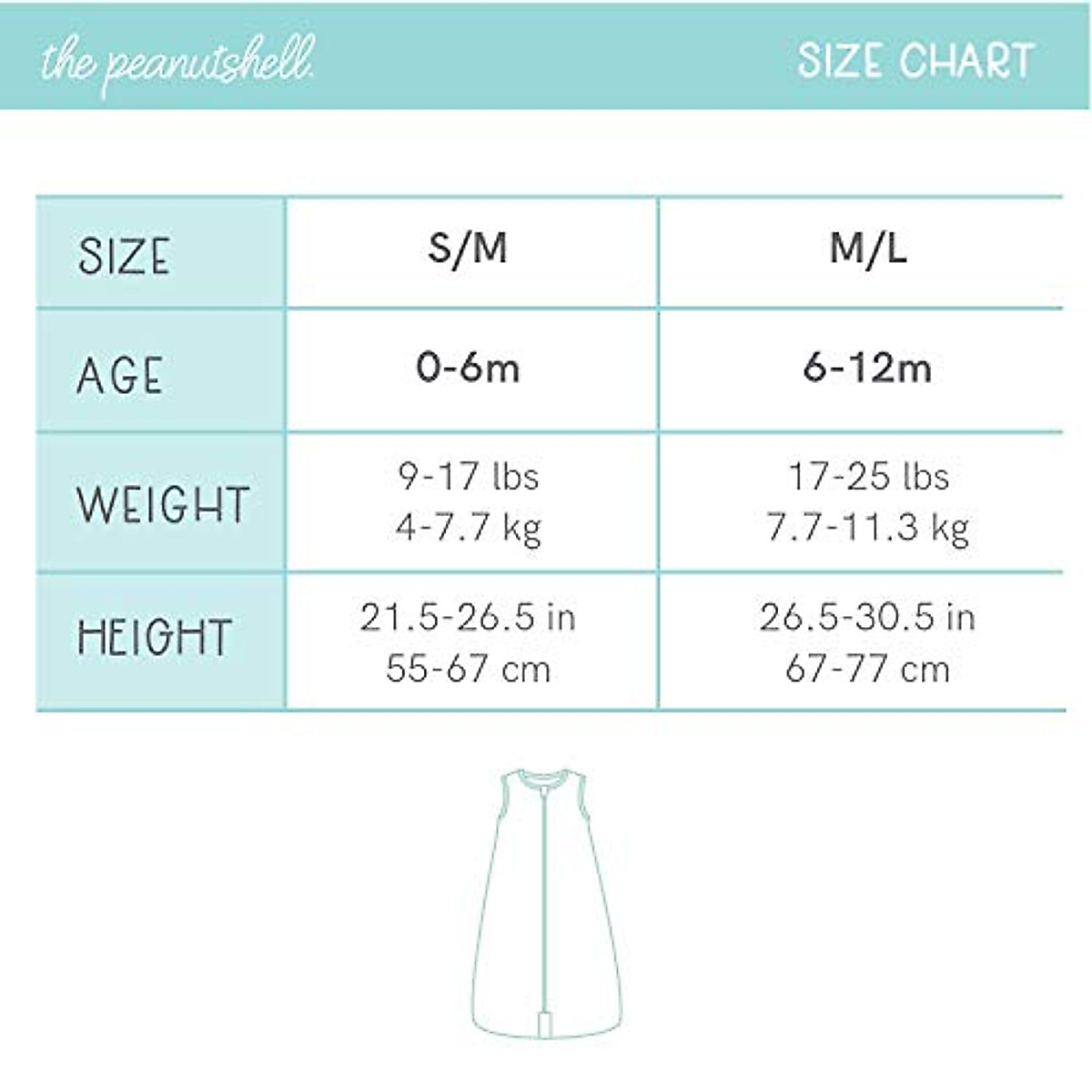 The Peanutshell Wearable Blanket Sleep Sack for Baby Girls, Pink Moon & Celestial, Sizes up to 12 Months (Medium/Large)