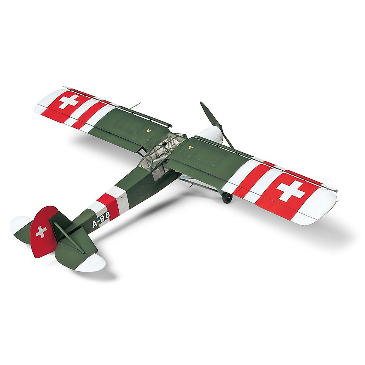 Tamiya Fieseler Fi 156 Storch Plastic Model Kit, 1/48 Scale, Black