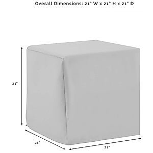 Crosley Furniture Patio Furniture Covers, Waterproof Outdoor Side Table Cover for Backyard, Deck, Tan