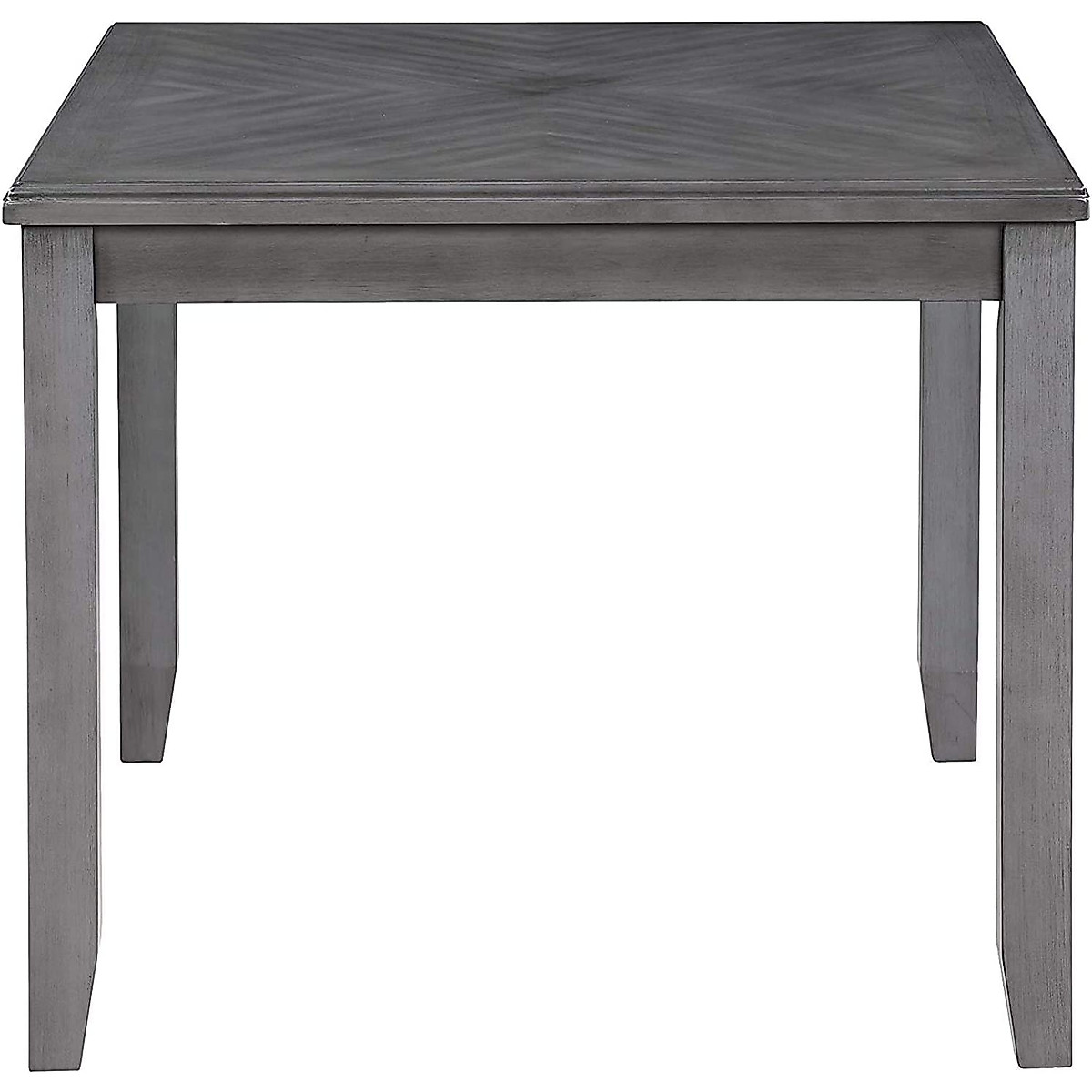 New Classic Furniture Gia 5-Piece Dining Set with 1 Table and 4 Chairs, 48-Inch, Gray