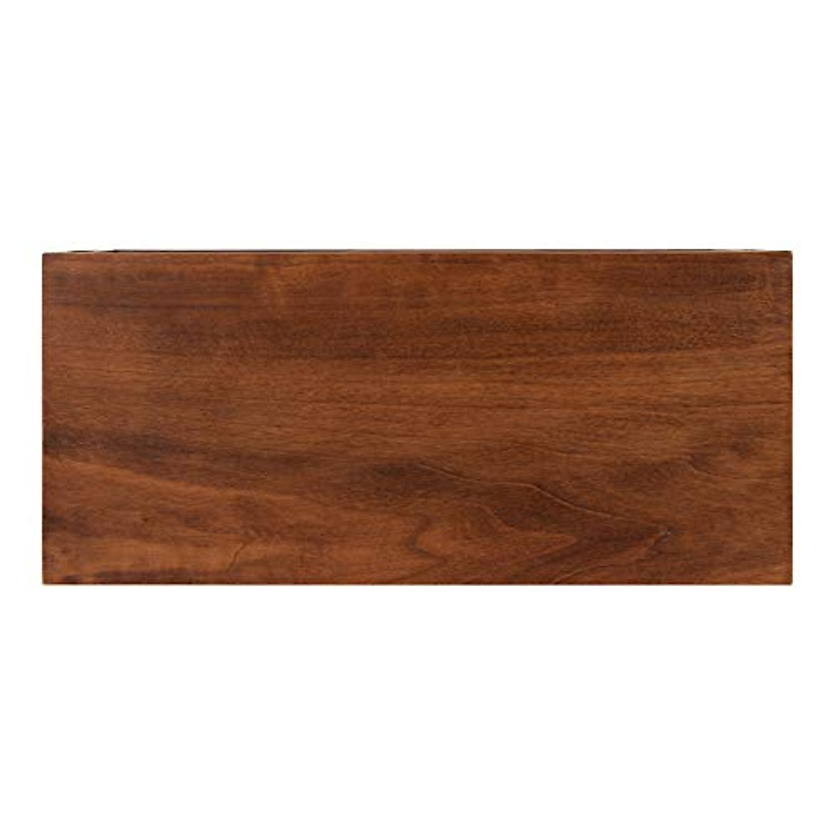 Kate and Laurel Holt Modern Floating Wall Shelf, 18 x 8, Walnut Brown, Chic Rectangular Floating Wood Shelf for Wall