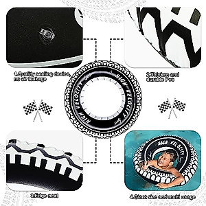 20Pcs Race Car Balloons Race Car Birthday Party Supplies Wheel Tire Checkered Balloon Garland Arch Racing Cars Birthday Decorations for Boys Truck Wheels Party Favors