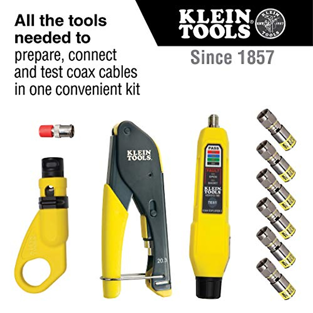 Klein Tools VDV002-818 Coax Installation and Testing Kit