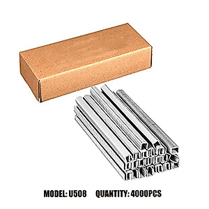 U-shaped Snap, U Type 502/503/506/508 Clips Sausage Clipper Clips, A Box of Snaps 4000PCS U-shape for Manual U-shape Sausage Clipper Clipping Machine