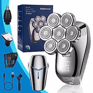 Silver Electric Head Razor for Bald Men - Bald Head Shavers