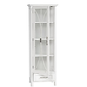 Teamson Home Delaney Wooden Storage, 48.5", Linen Cabinet