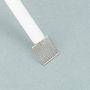 stonylab Platinum Mesh Electrode, 99.99% Purity 10x10 mm Pt Mesh Counter Electrode Platinum Mesh Sheet Electrode with PTFE Body