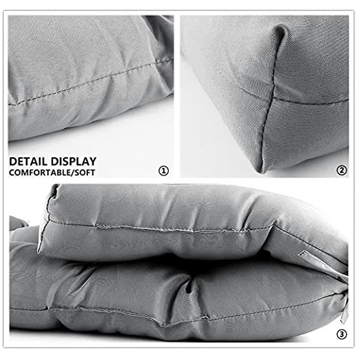 High Back Chair Cushion 52 Inch, Deep Seat Patio Seat and Back Cushion, Non-Slip Rocking Chair Cushion, High Back Patio Garden Lounger Chair Cushions (Navy Blue, 52x22 in)