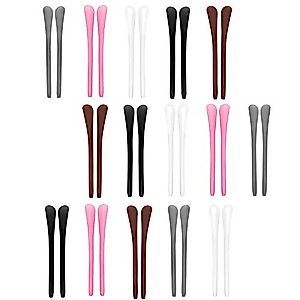 yiwoo 15 Pairs Silicone Eyeglass End Tips Ear Sock Pieces Tube Replacement for Thin Metal Eyeglass Legs(5 Colors)