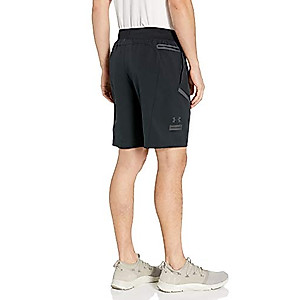 Under Armour Stretch Woven Utility Workout Gym Short, Black (001)/Pitch Gray, Small