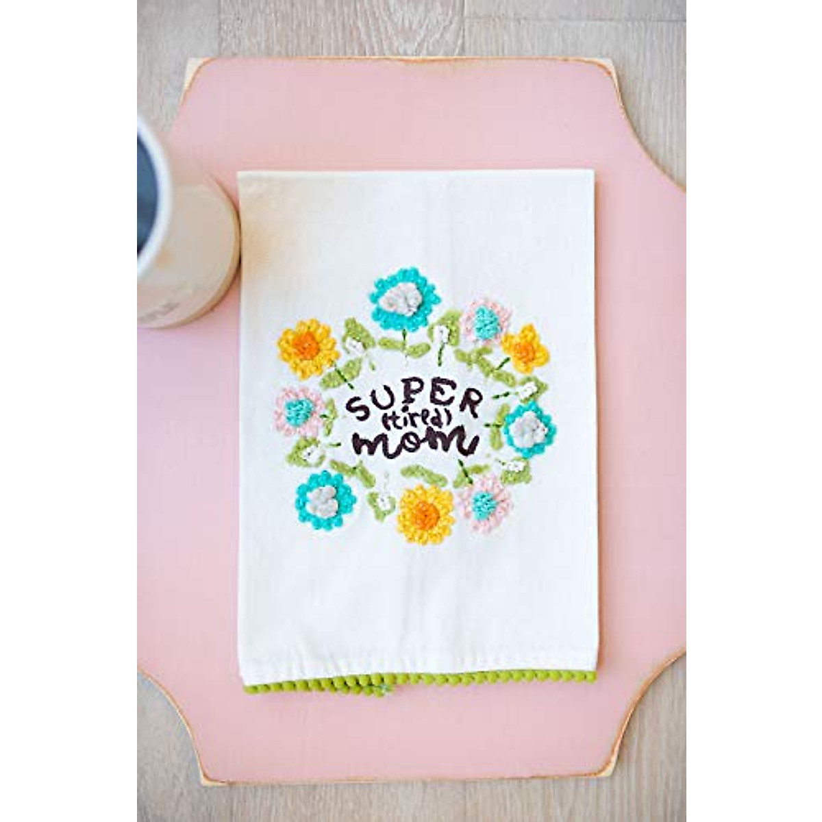 Super MOM Floral Towel