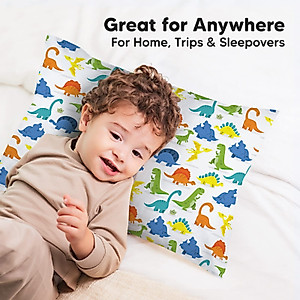 KeaBabies Toddler Pillow with Pillowcase and Toddler Pillowcase for 13X18 Pillow - 13x18 My Little Dreamy Pillow - Organic Toddler Pillow Case for Boy, Kids - Organic Cotton Toddler Pillows