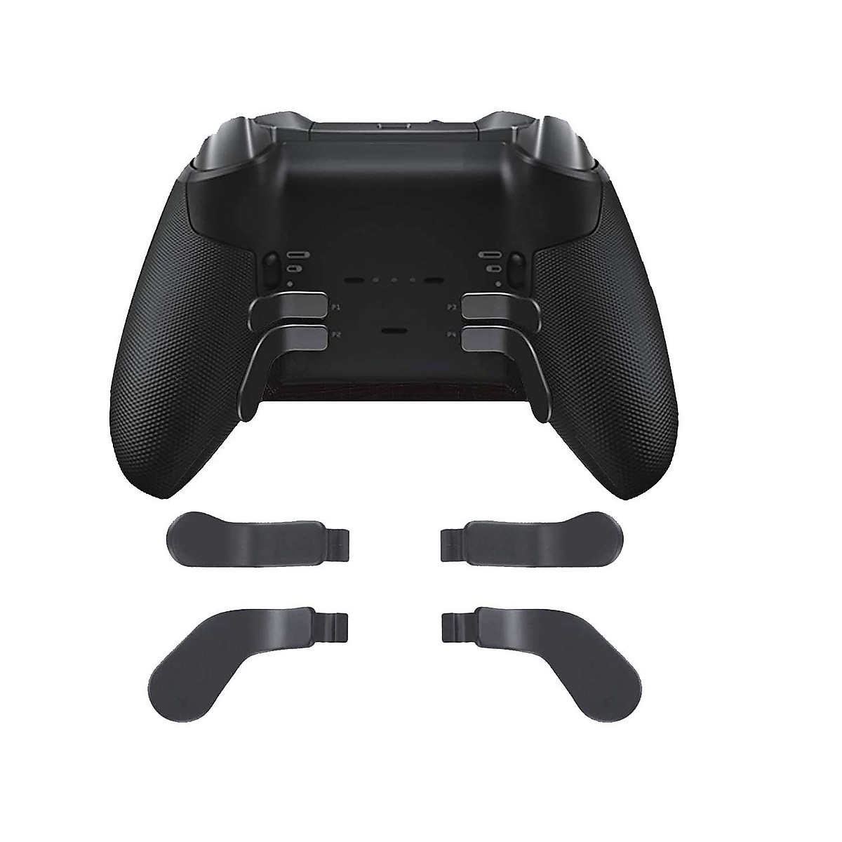 Elite Controller Paddles,Metal Stainless Steel Replacement Parts for Xbox One Elite Controller Series 2,Elite Series 1,and Elite 2 Core Controller (Black)