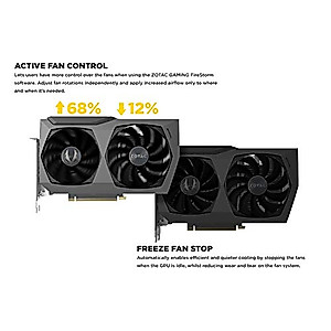 ZOTAC GAMING GeForce RTX 3070 Twin Edge OC 8GB GDDR6 256-bit 14 Gbps PCIE 4.0 Gaming Graphics Card, IceStorm 2.0 Advanced Cooling, White LED Logo Lighting, ZT-A30700H-10P