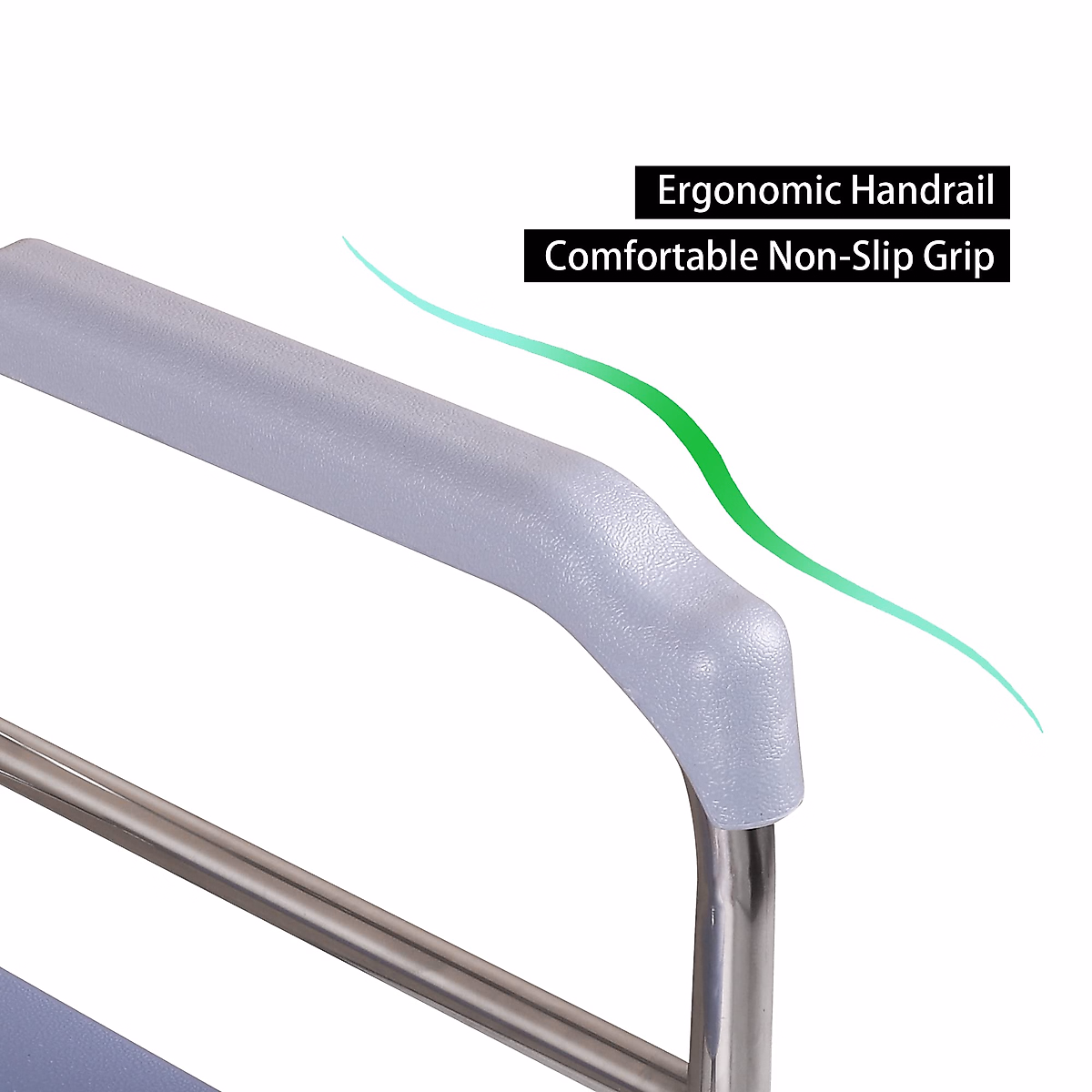 Deewow Raised Toilet Seat with Handles 400lbs, Elevated Toilet Seat Riser Bathroom Stand Alone Toilet Safety Frame for Elderly, Pregnant and Handicap, Adjustable Height, Fit Any Toilet